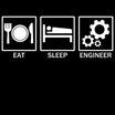 Eat Sleep Engineer | Funny T-shirts | Engineering Outfitters
