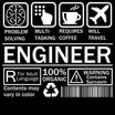 Engineer Warning Label | Funny T-shirts | Engineering Outfitters