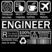 Engineer Warning Label | Funny T-shirts | Engineering Outfitters