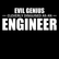Evil Genius Cleverly Disguised As An Engineer | Funny T-shirts ...