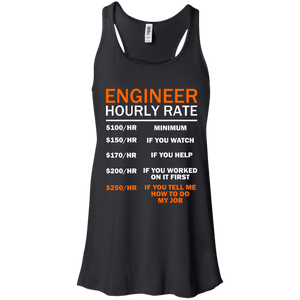 Engineer Hourly Rate | Funny T-shirts | Engineering Outfitters