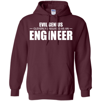 Evil Genius Cleverly Disguised As An Engineer | Funny T-shirts ...